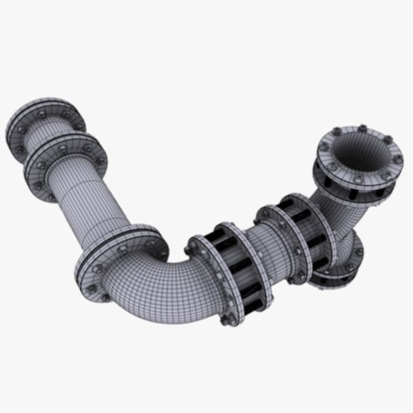 3D model Industrial Pipe 3d Model VR / AR / low-poly | CGTrader