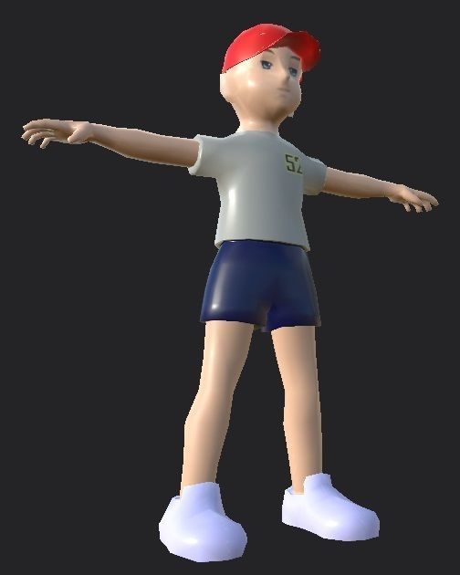 3D model Baseball Boy VR / AR / low-poly | CGTrader