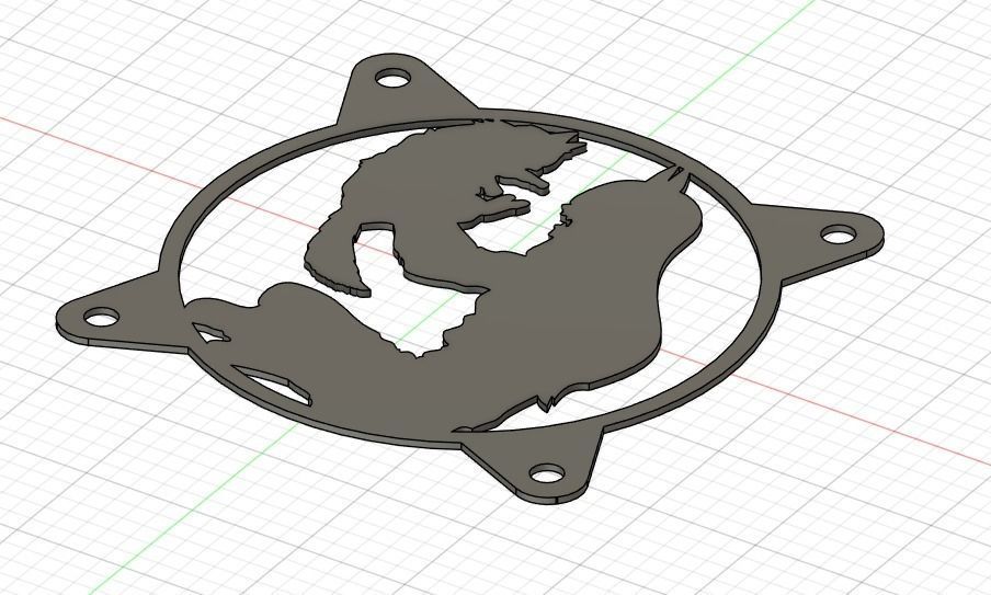 Chainsaw Man Power PC fan cover 3D model 3D printable | CGTrader