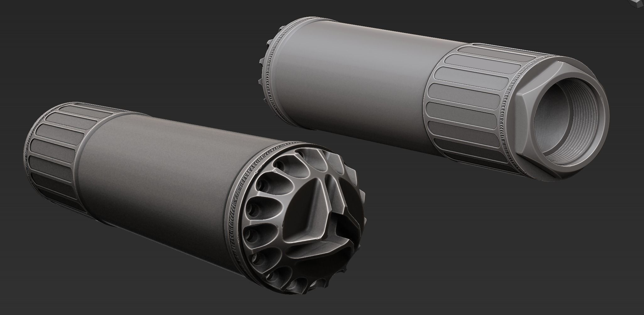Silencer - suppressor OSS - Highpoly - 5x56 NATO 3D model | CGTrader