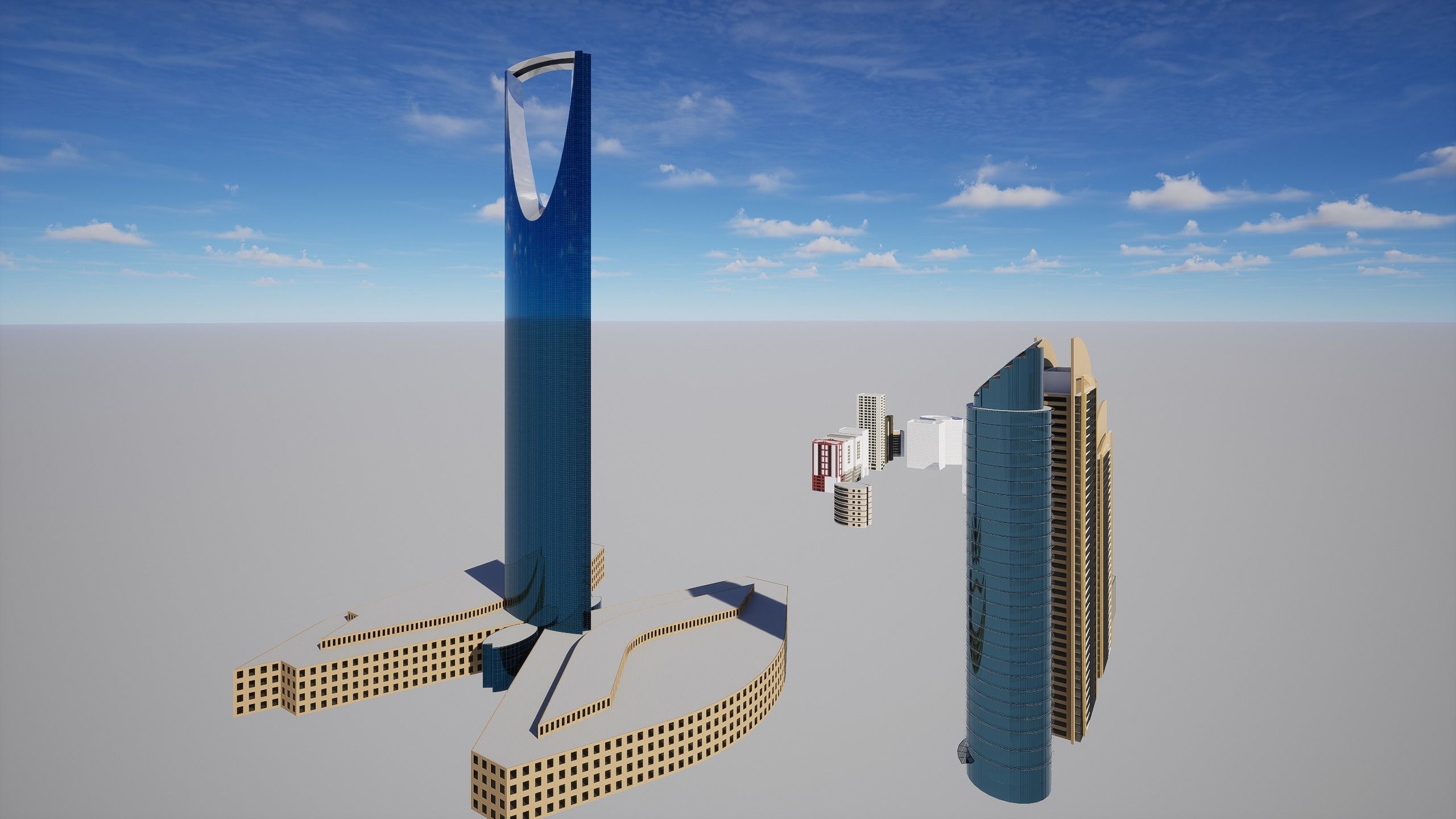 Riyadh Kingdom Tower 3D model | CGTrader