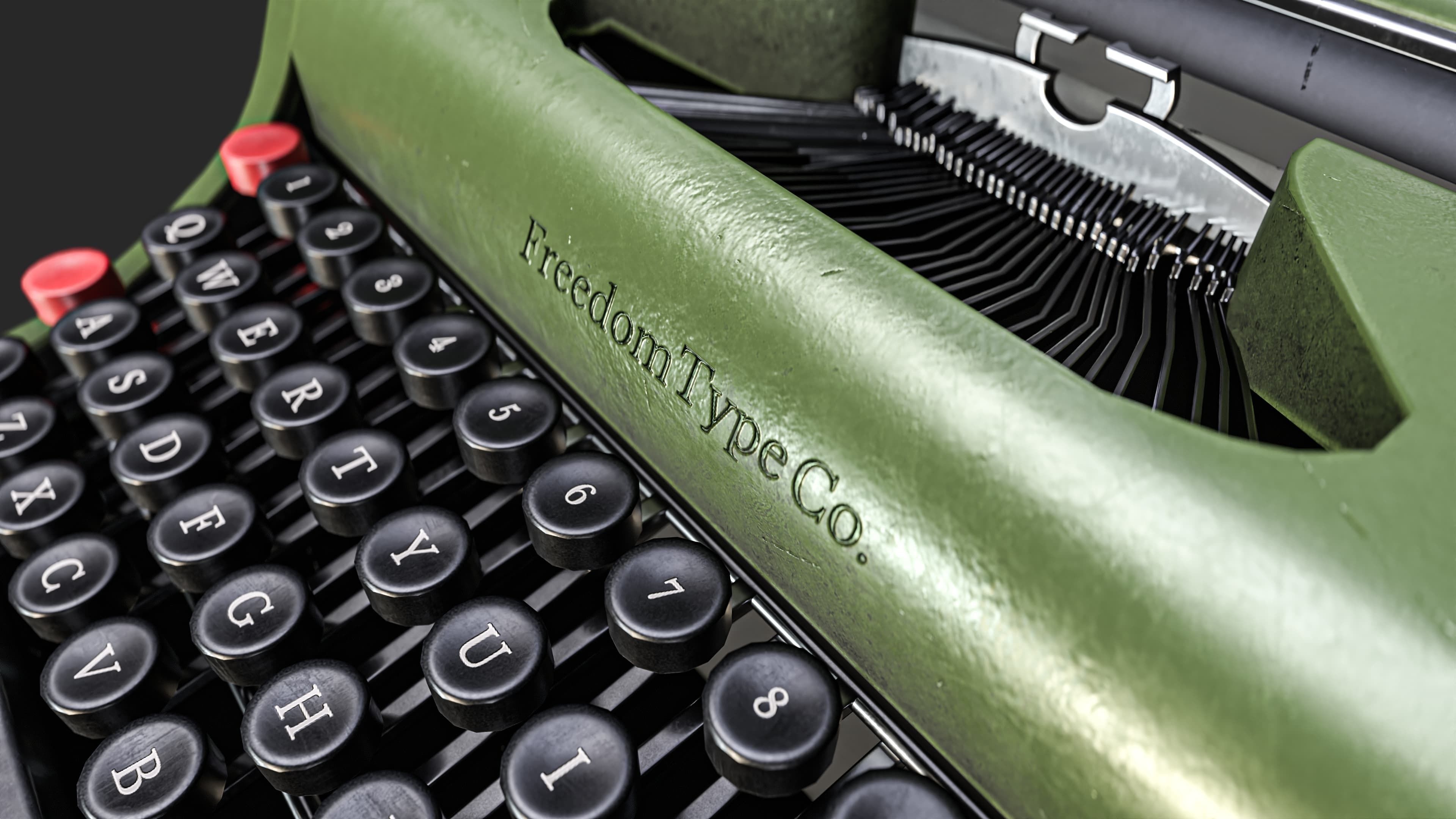 3D model Typewriter 3D Model - Game Ready VR / AR / low-poly | CGTrader