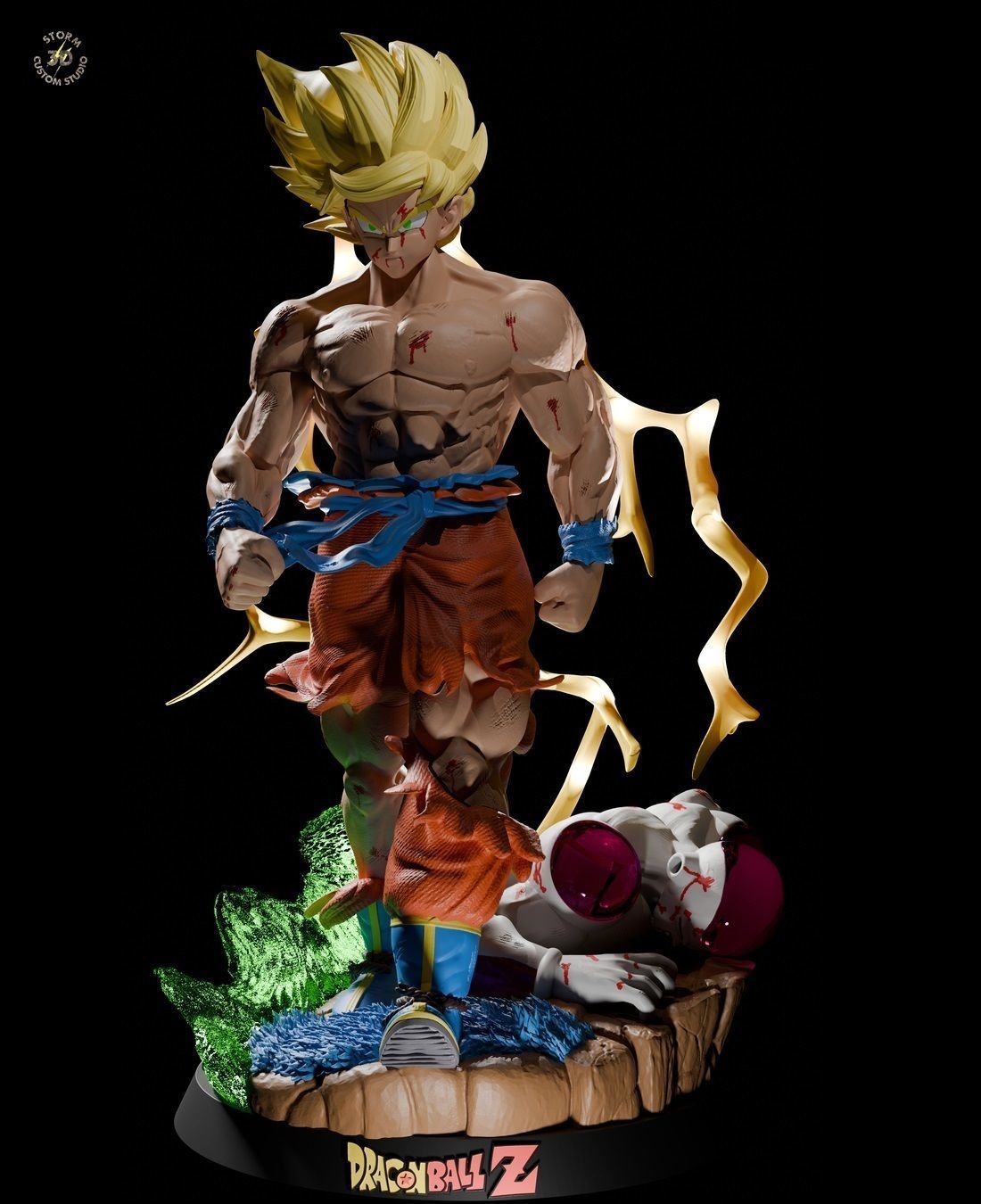 DRAGON BALL SUPER SAIYAN GOKU NAMEK 3D model 3D printable | CGTrader