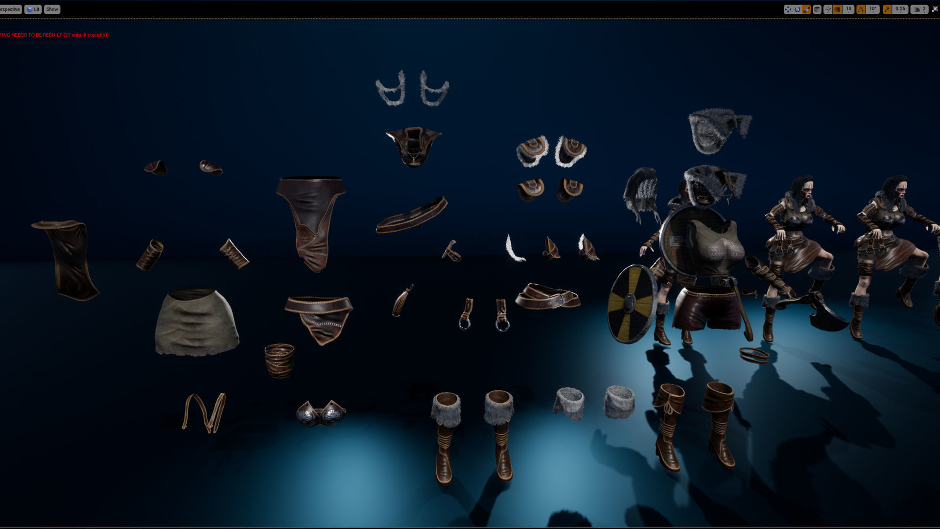 3D model Viking Girl Modular VR / AR / low-poly | CGTrader