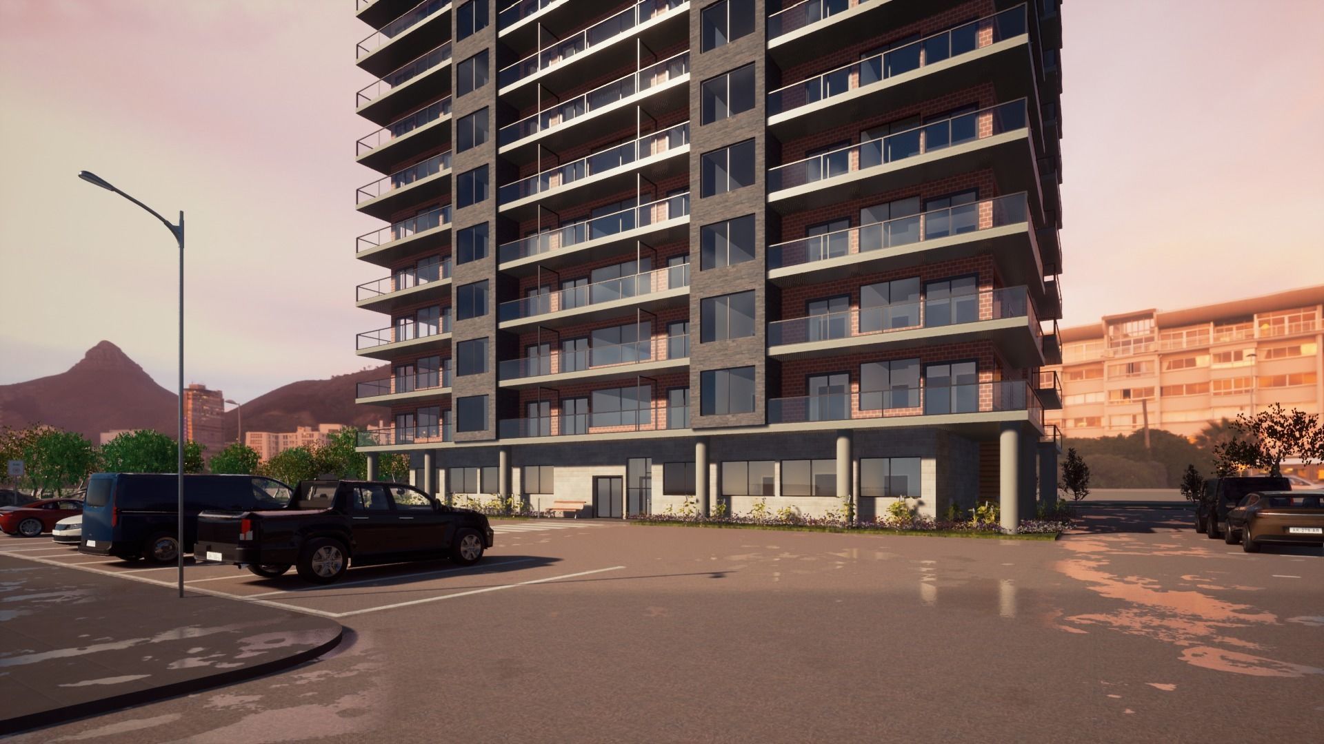 Mid-Rise Modern Apartment Revit and Twinmotion 3D model | CGTrader