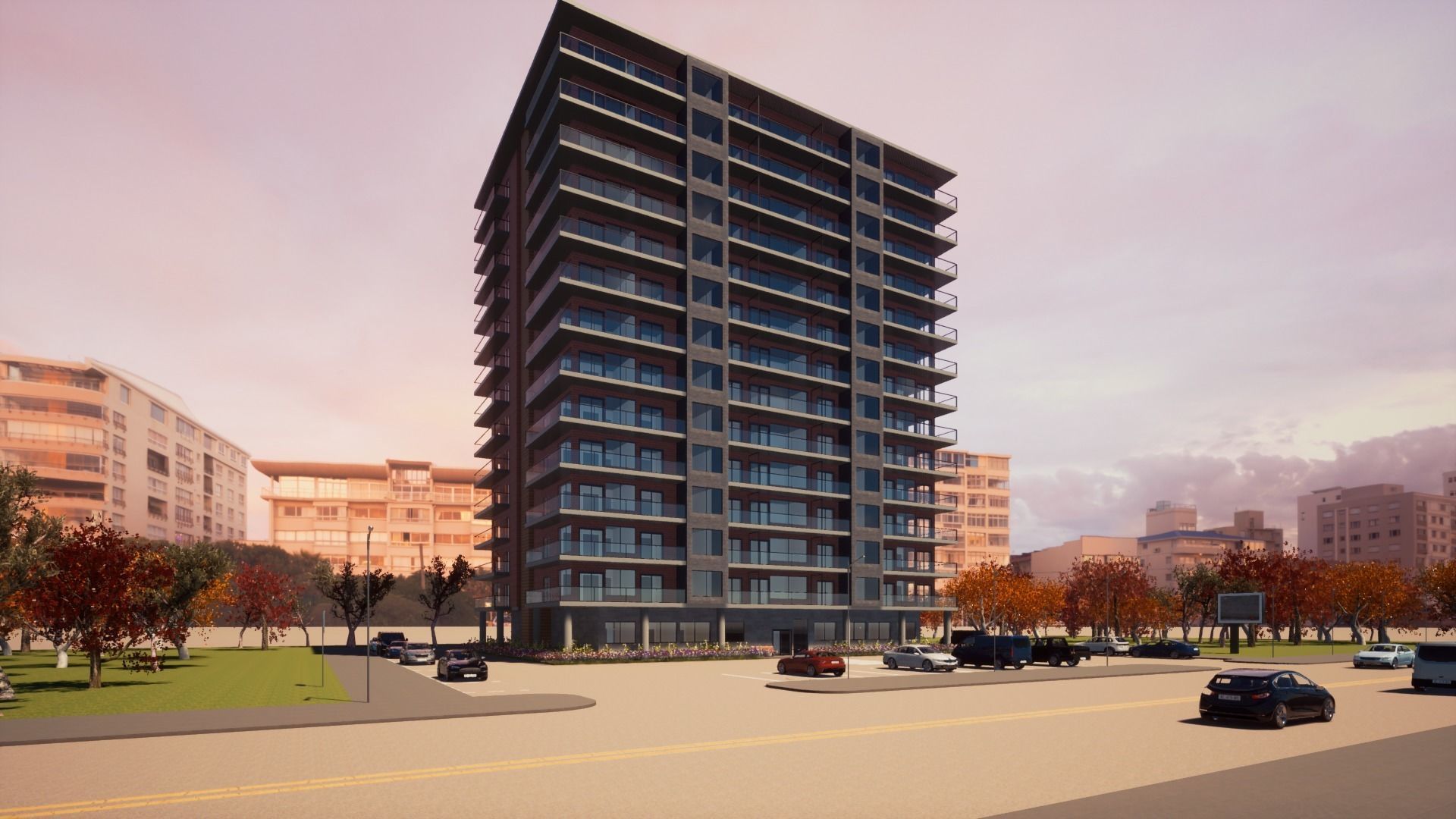 Mid-Rise Modern Apartment Revit and Twinmotion 3D model | CGTrader