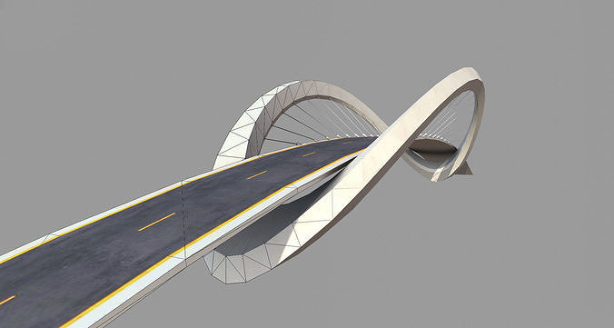 3D model Low Poly Bridge for AR-VR-Metaverse-Mix Reality VR / AR / low ...