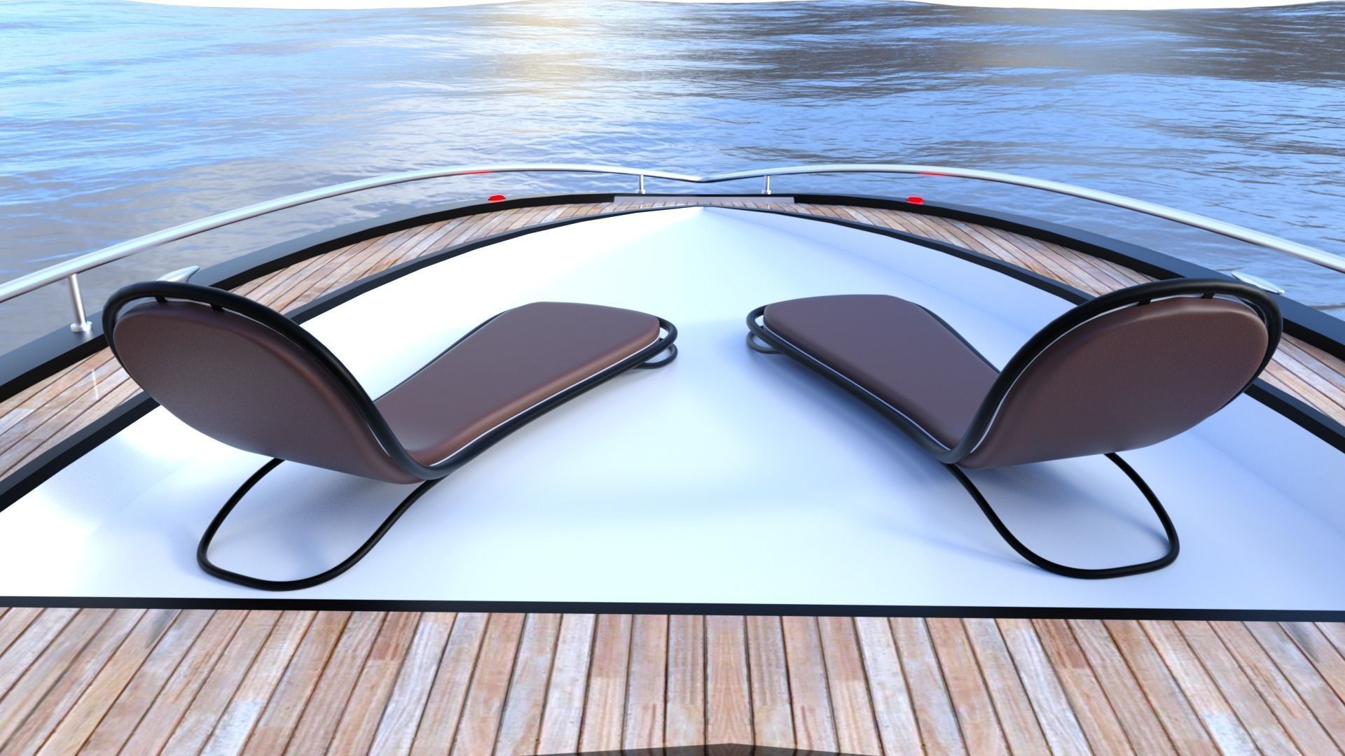 Speed Boat motorboat 3D model rigged | CGTrader
