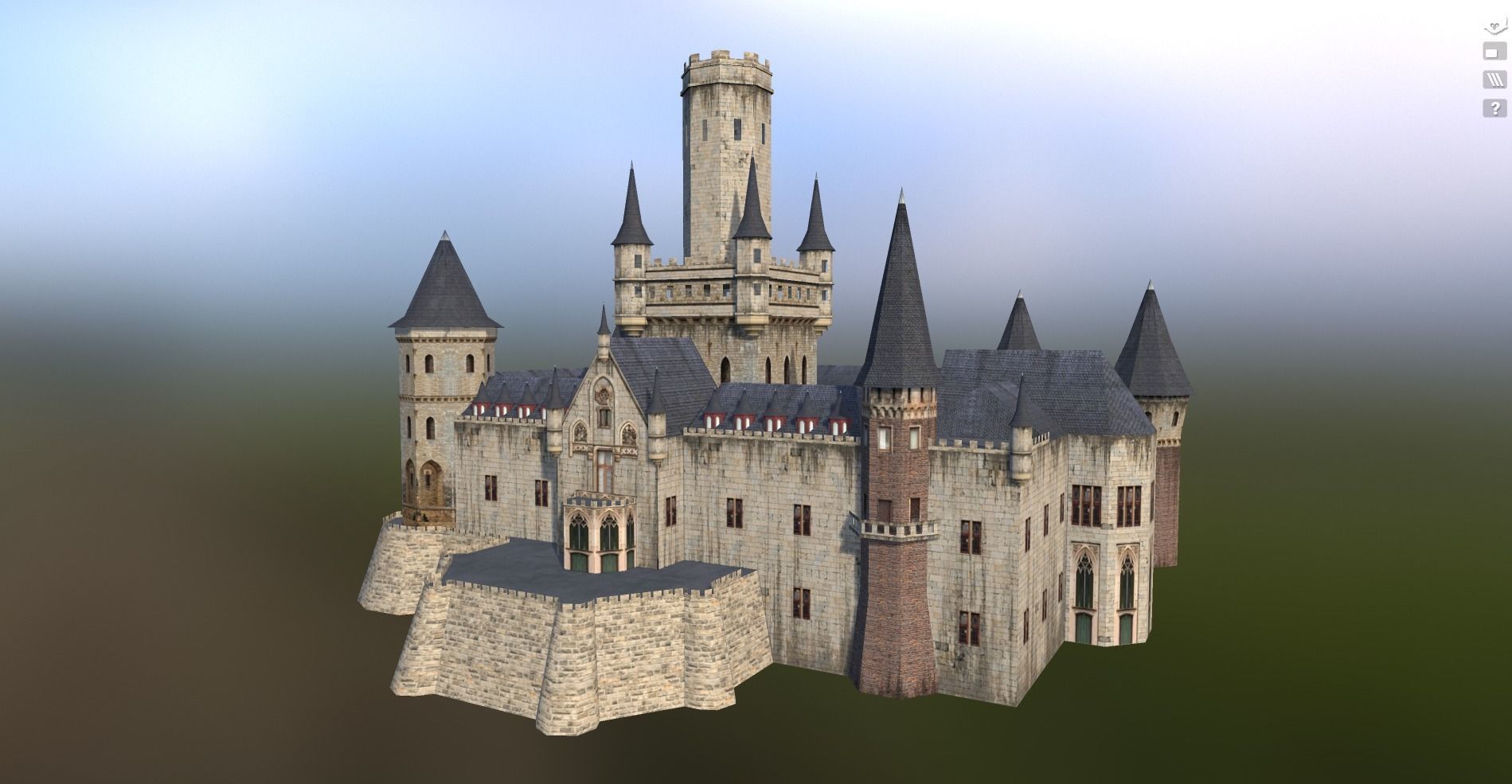 3D model 3d Marienburg Castle for AR-VR-Metaverse-Mix Reality VR / AR ...