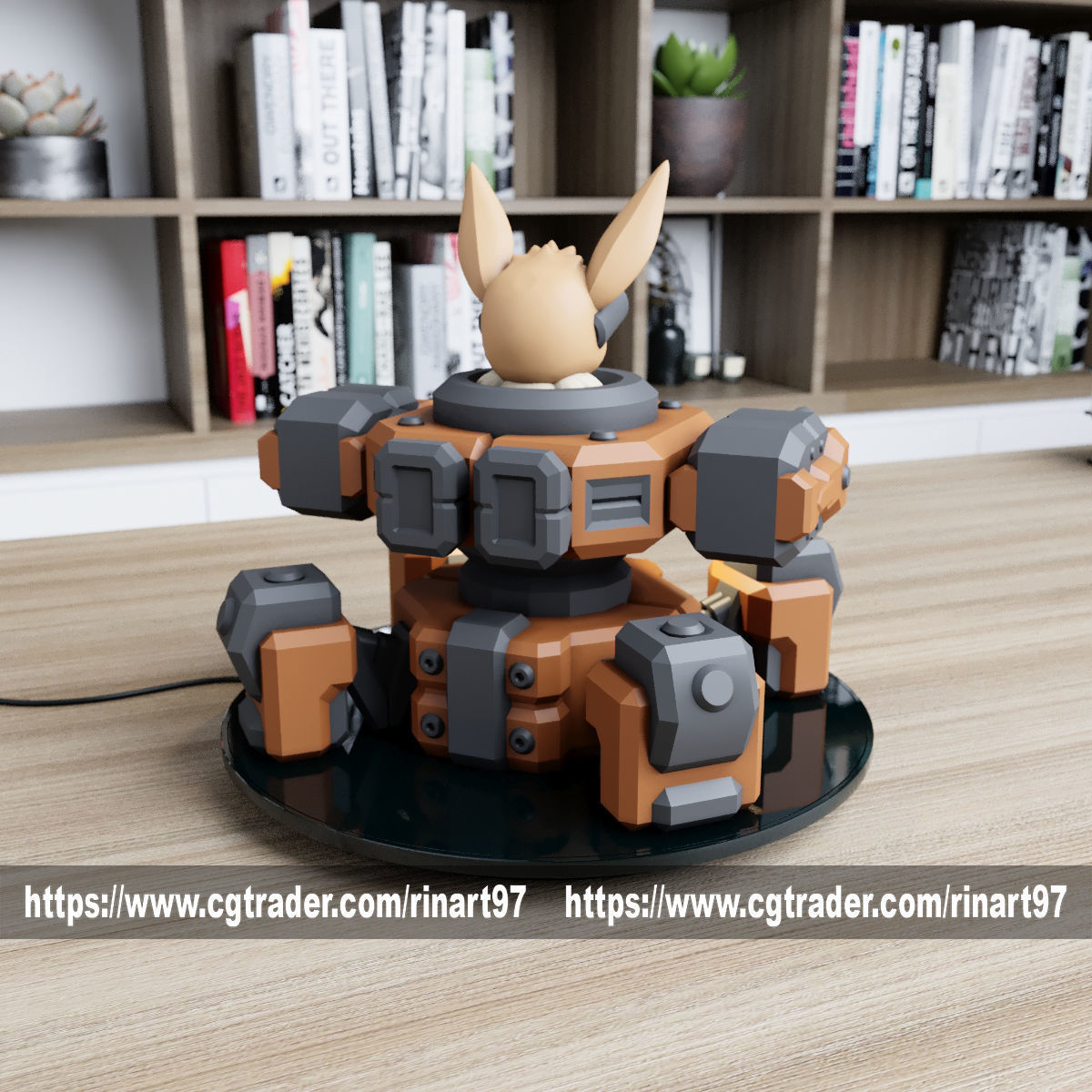 POKEMON - eevee mecha tank EASY PRINT NO SUPPORT 3D model 3D printable ...
