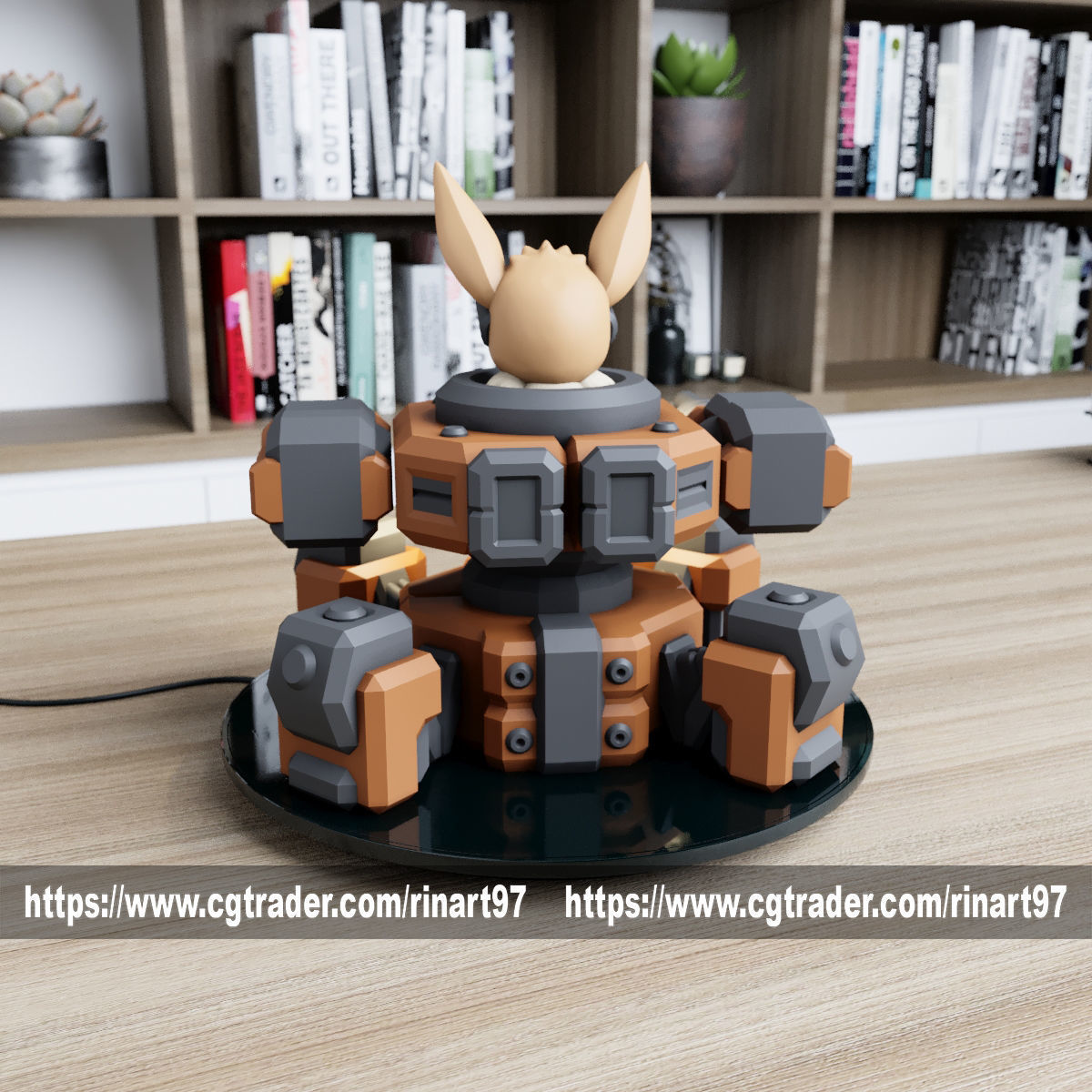 POKEMON - eevee mecha tank EASY PRINT NO SUPPORT 3D model 3D printable ...