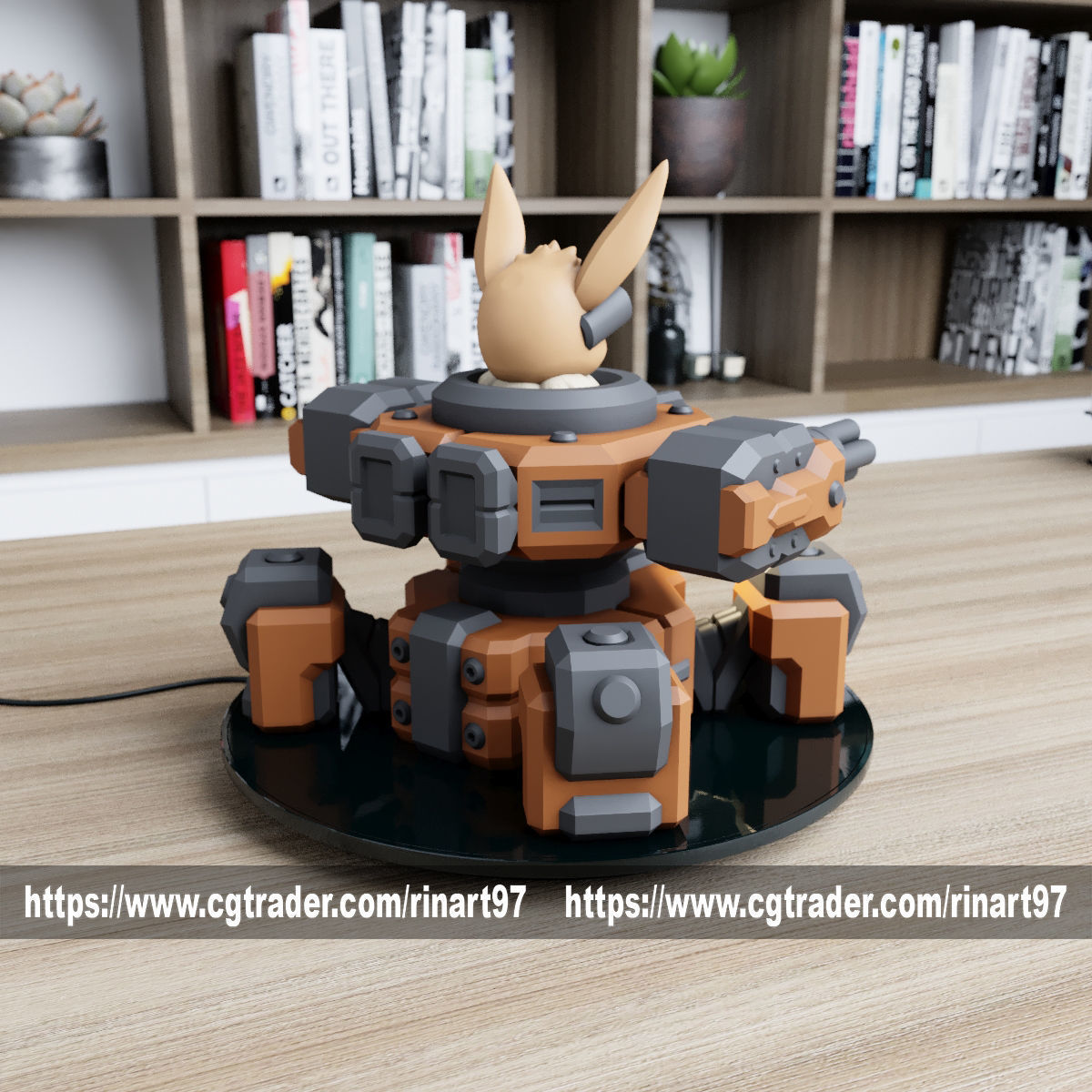 POKEMON - eevee mecha tank EASY PRINT NO SUPPORT 3D model 3D printable ...