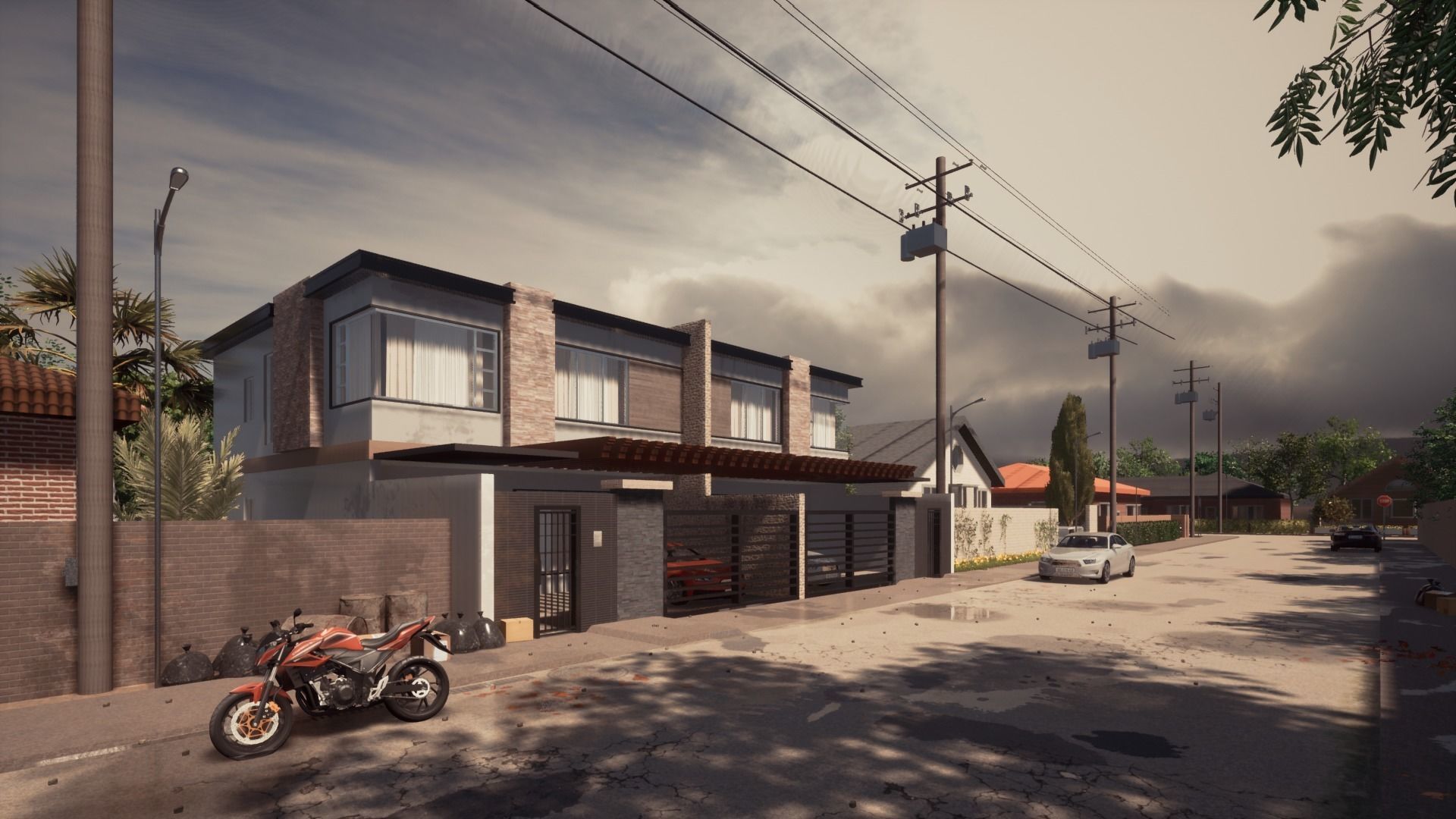 Duplex Modern House Revit and Twinmotion 3D model | CGTrader