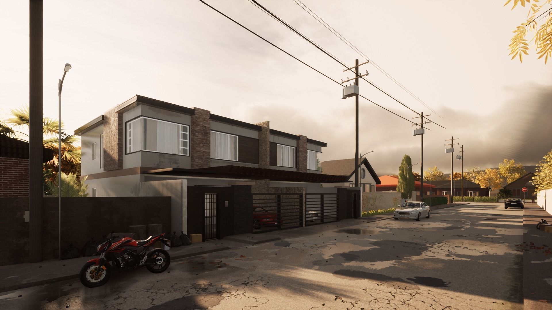 Duplex Modern House Revit and Twinmotion 3D model | CGTrader