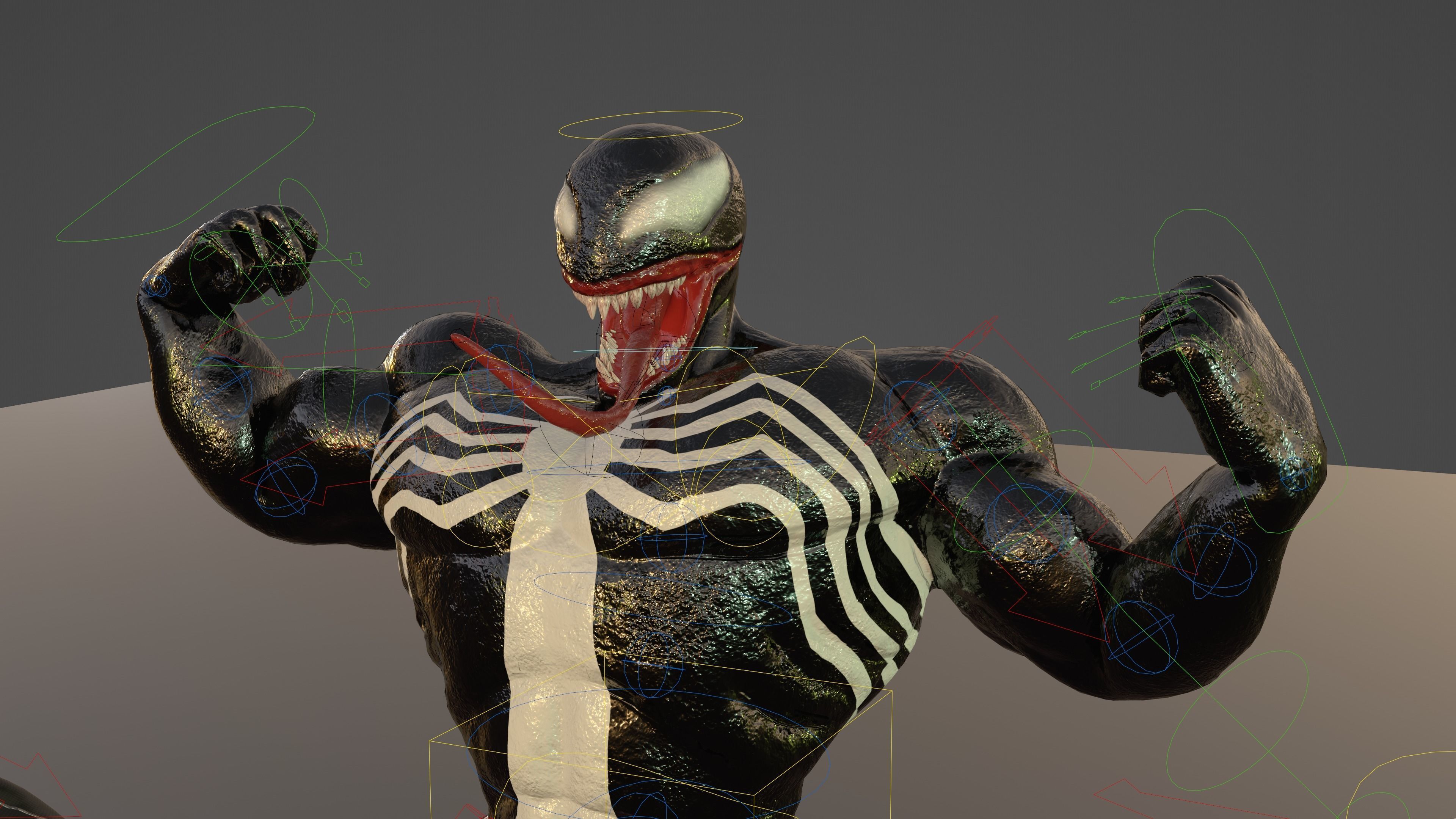 3D model PACK SPIDERMAN AND VENOM-FULL RIGGED- VR / AR / low-poly ...