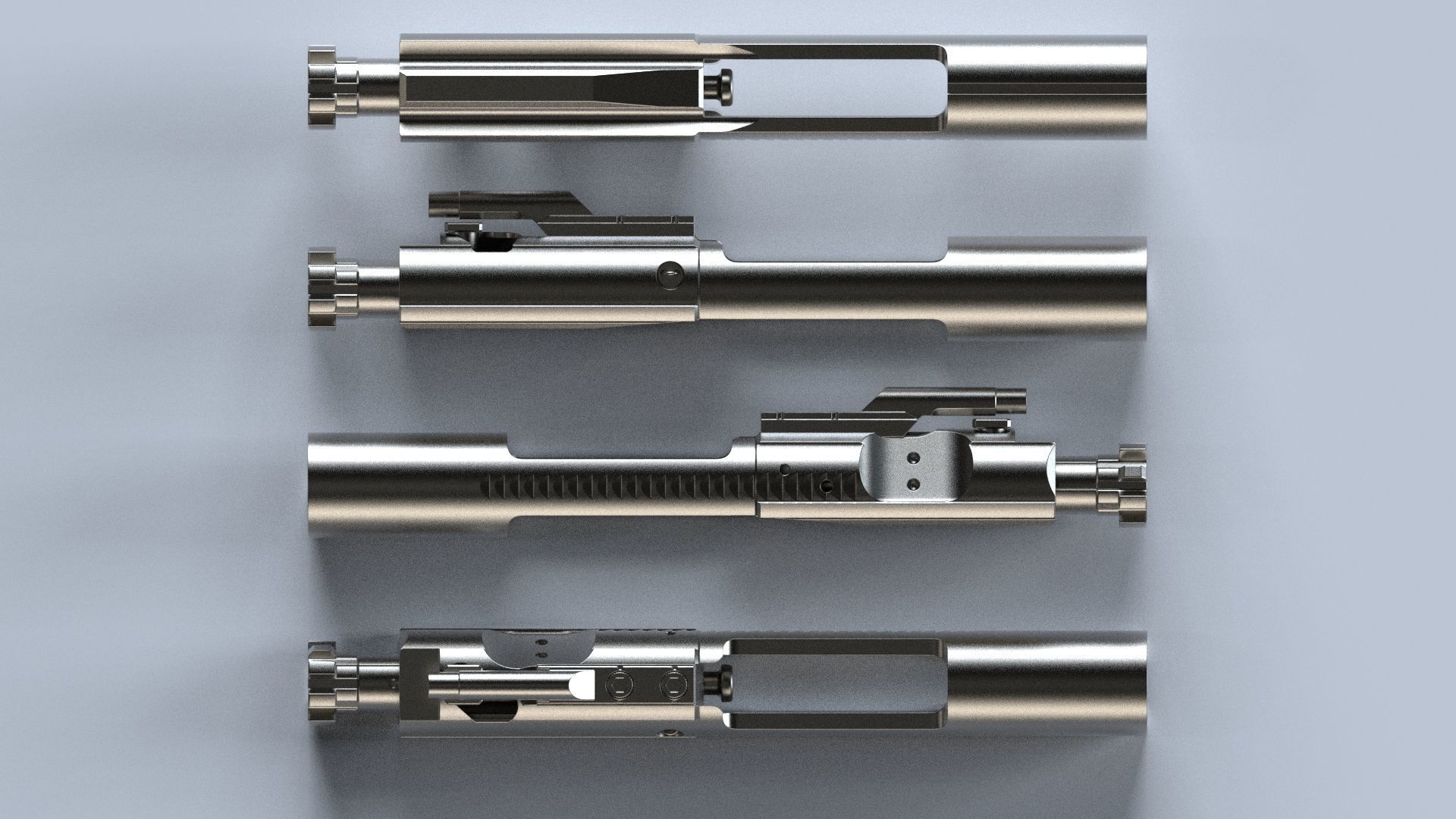 Bolt carrier AR15 - M4A1- High-poly 3D model | CGTrader