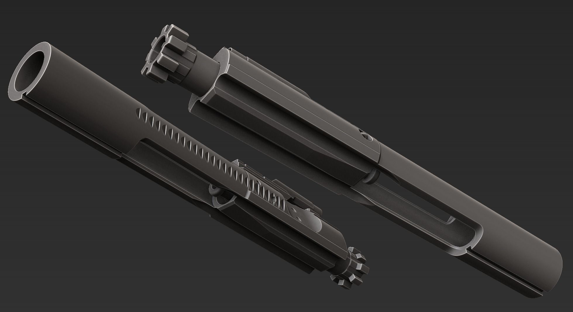 Bolt carrier AR15 - M4A1- High-poly 3D model | CGTrader
