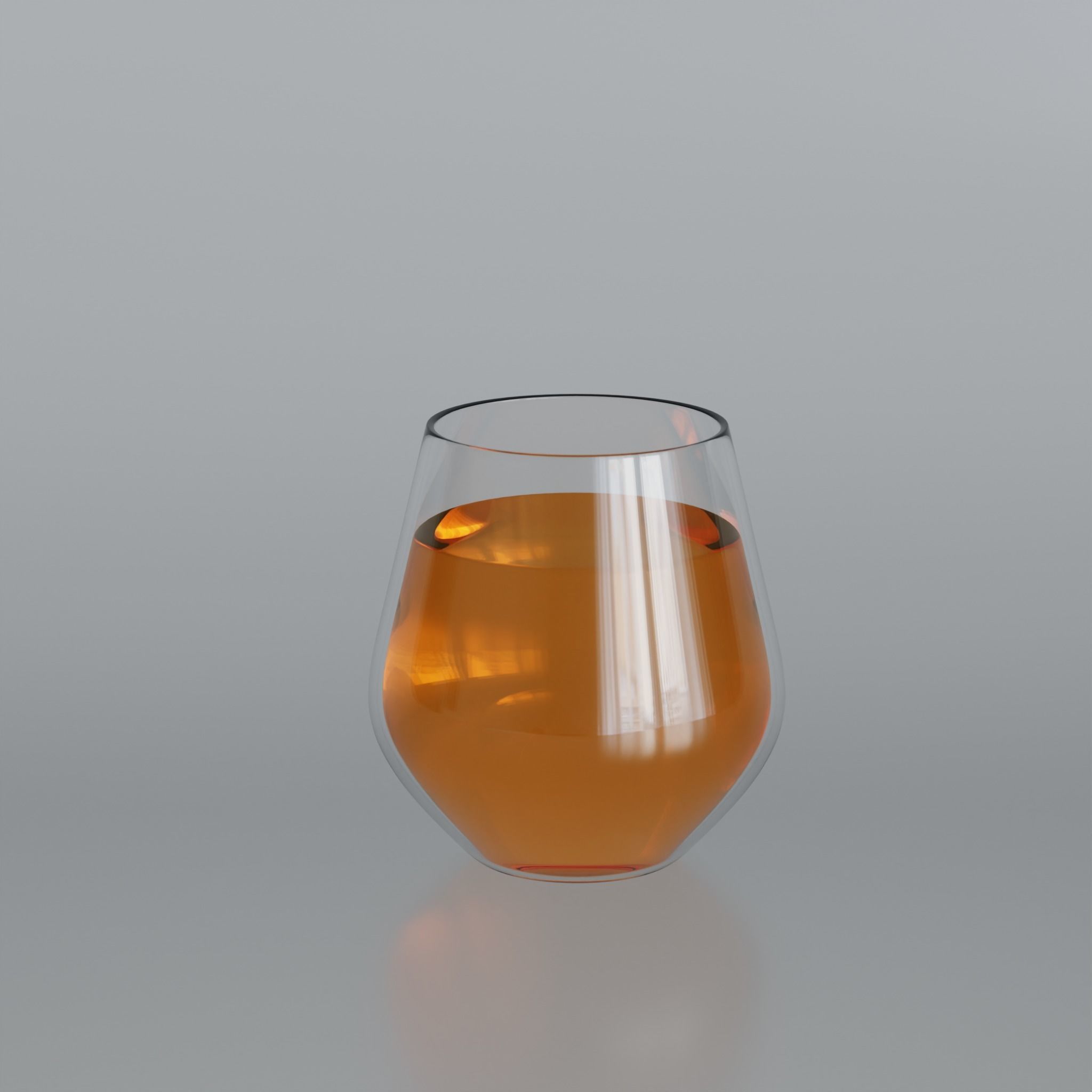 3D model Orange Juice Glass VR / AR / low-poly | CGTrader