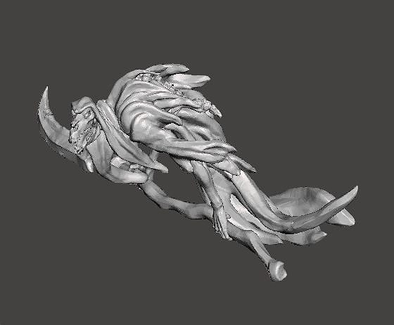 HORSEWRAITH PROWLER MINIATURE MODEL FOR FANTASY GAMES DND RPG 3D model ...