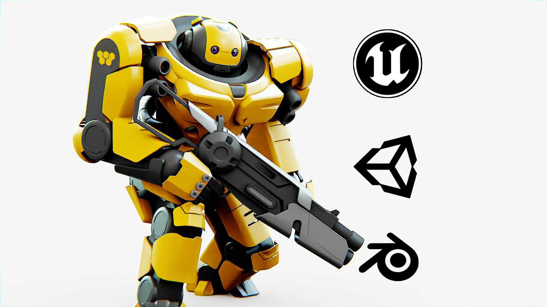 Doom Fighter V-4 Rigged for Unreal Engine - Unity - MIXAMO 3D model ...