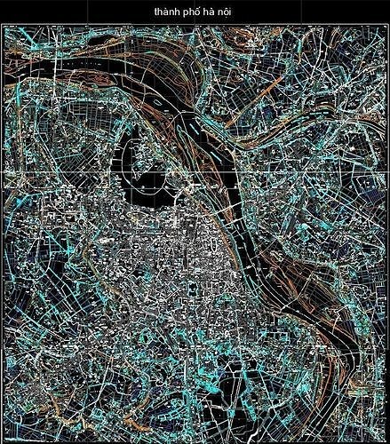 HANOI MAP free 3D model | CGTrader