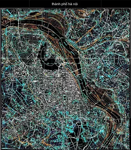 HANOI MAP free 3D model | CGTrader