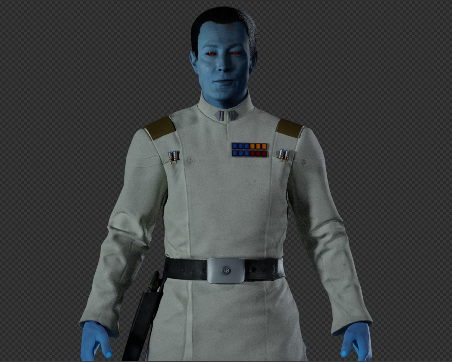 Grand Admiral Thrawn from Ahsoka Serie 3D model animated rigged | CGTrader