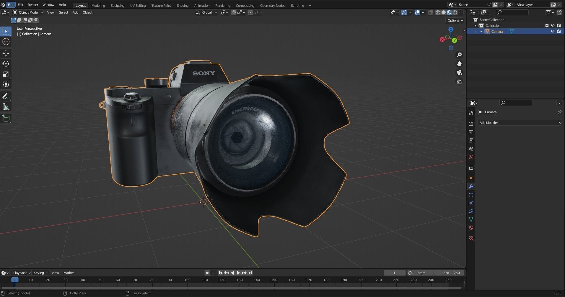 3D model Sony A7R IV DSLR Camera VR / AR / low-poly | CGTrader