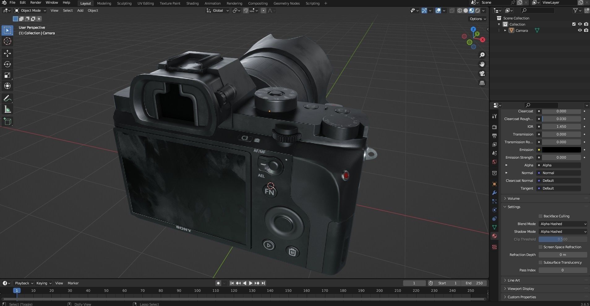 3D model Sony A7R IV DSLR Camera VR / AR / low-poly | CGTrader