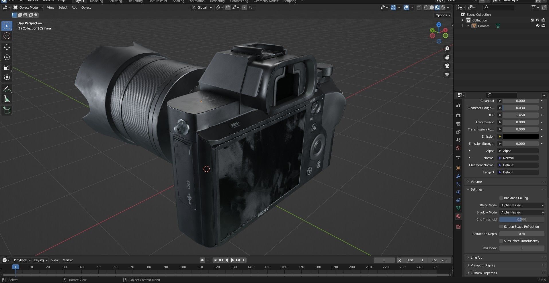 3D model Sony A7R IV DSLR Camera VR / AR / low-poly | CGTrader