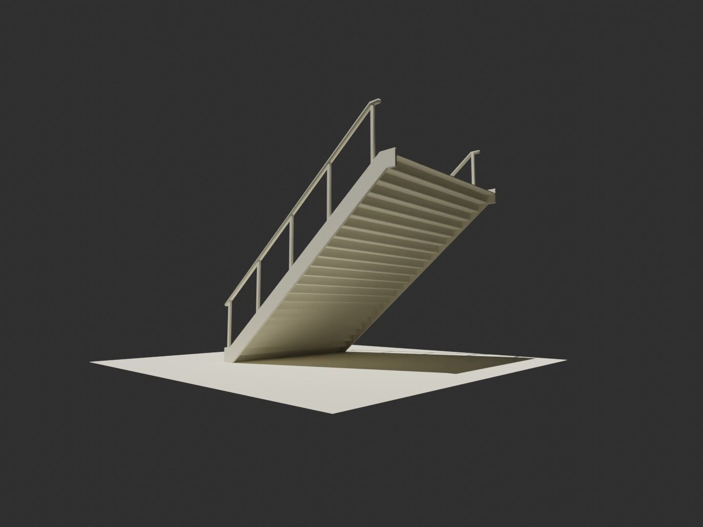 Subway Station Stairs 3D model | CGTrader