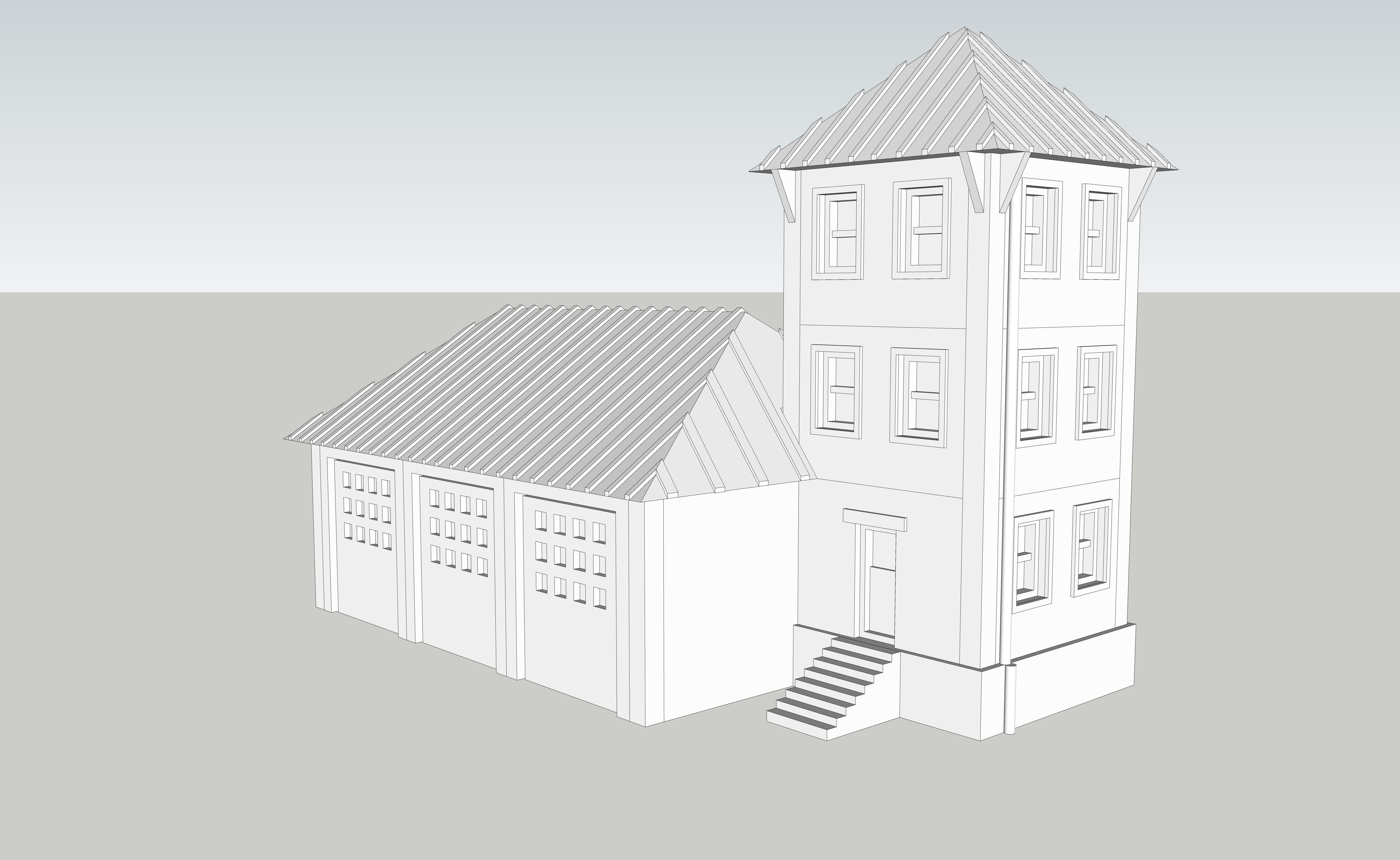 3D model Country Fire Station by Outland Models VR / AR / low-poly ...