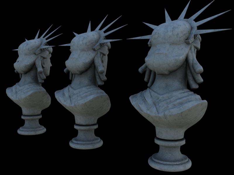 Statue of Liberty - Bust 3D model 3D printable | CGTrader