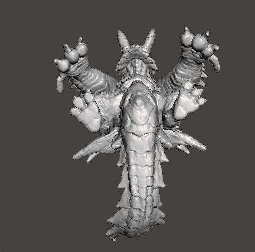 AKANTOR FIGURE MODEL PLASTIC TOY DRAGON MONSTER FANTASY GAMES WH 3D ...