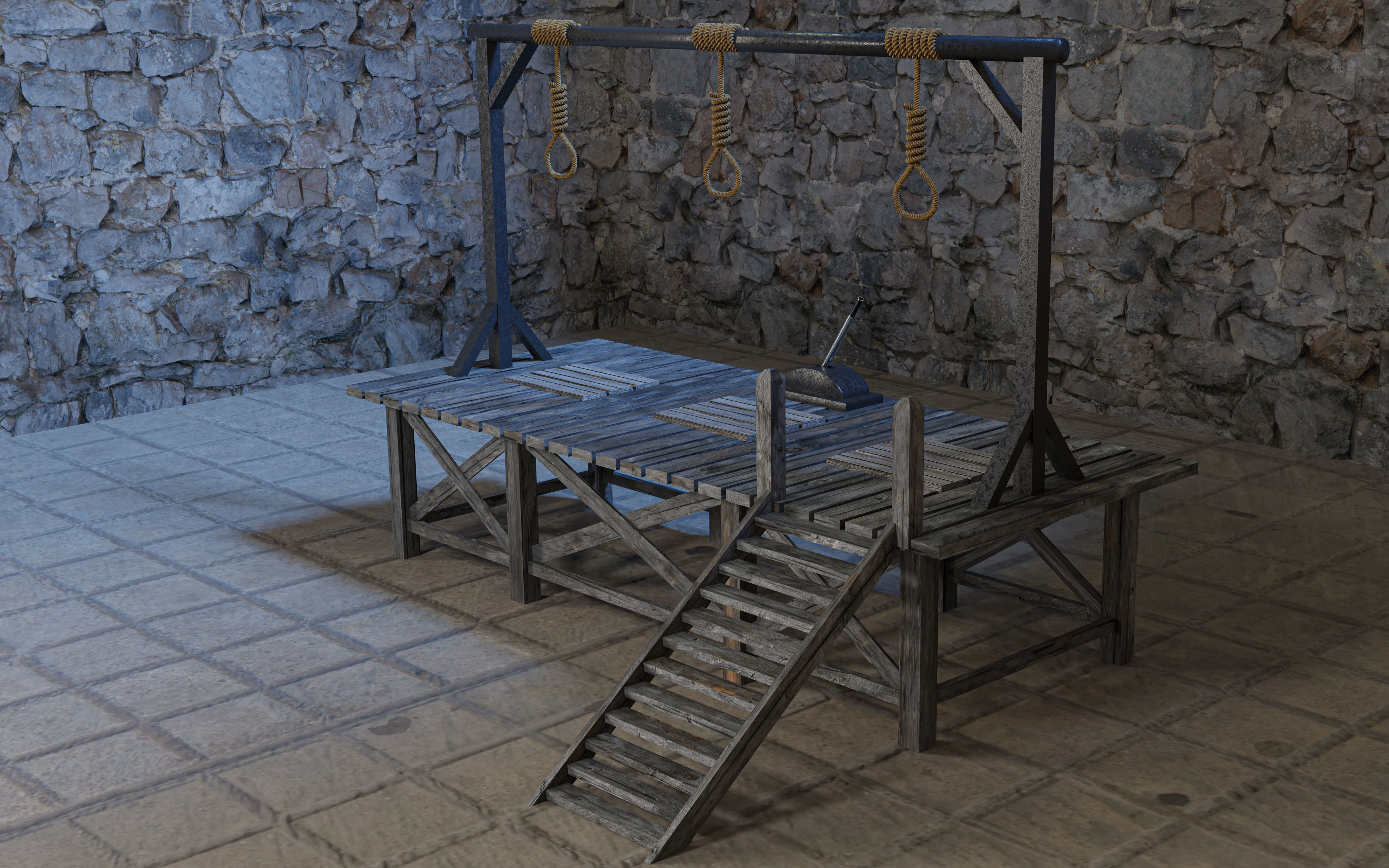 The prison Stage 3D model | CGTrader
