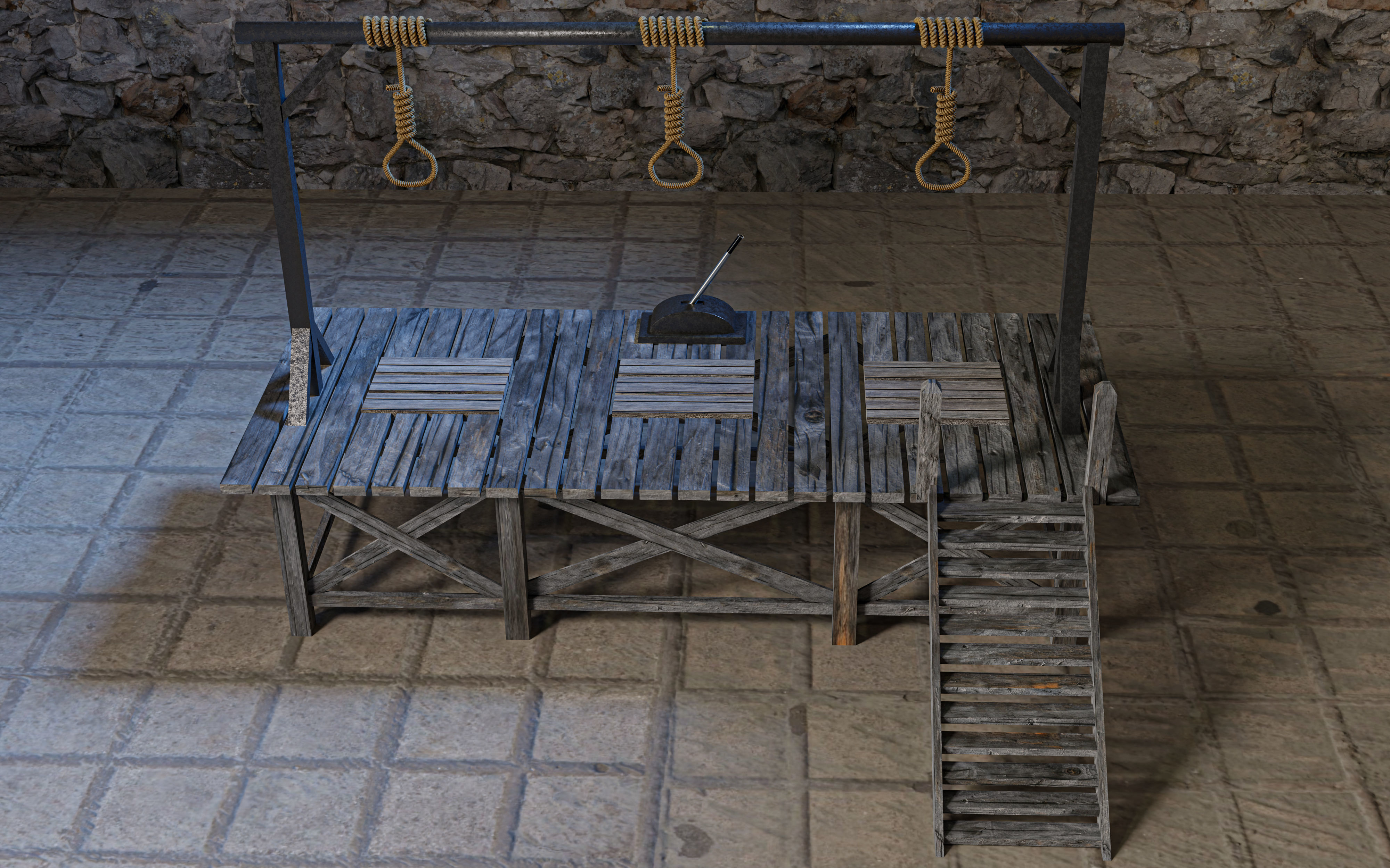 The prison Stage 3D model | CGTrader