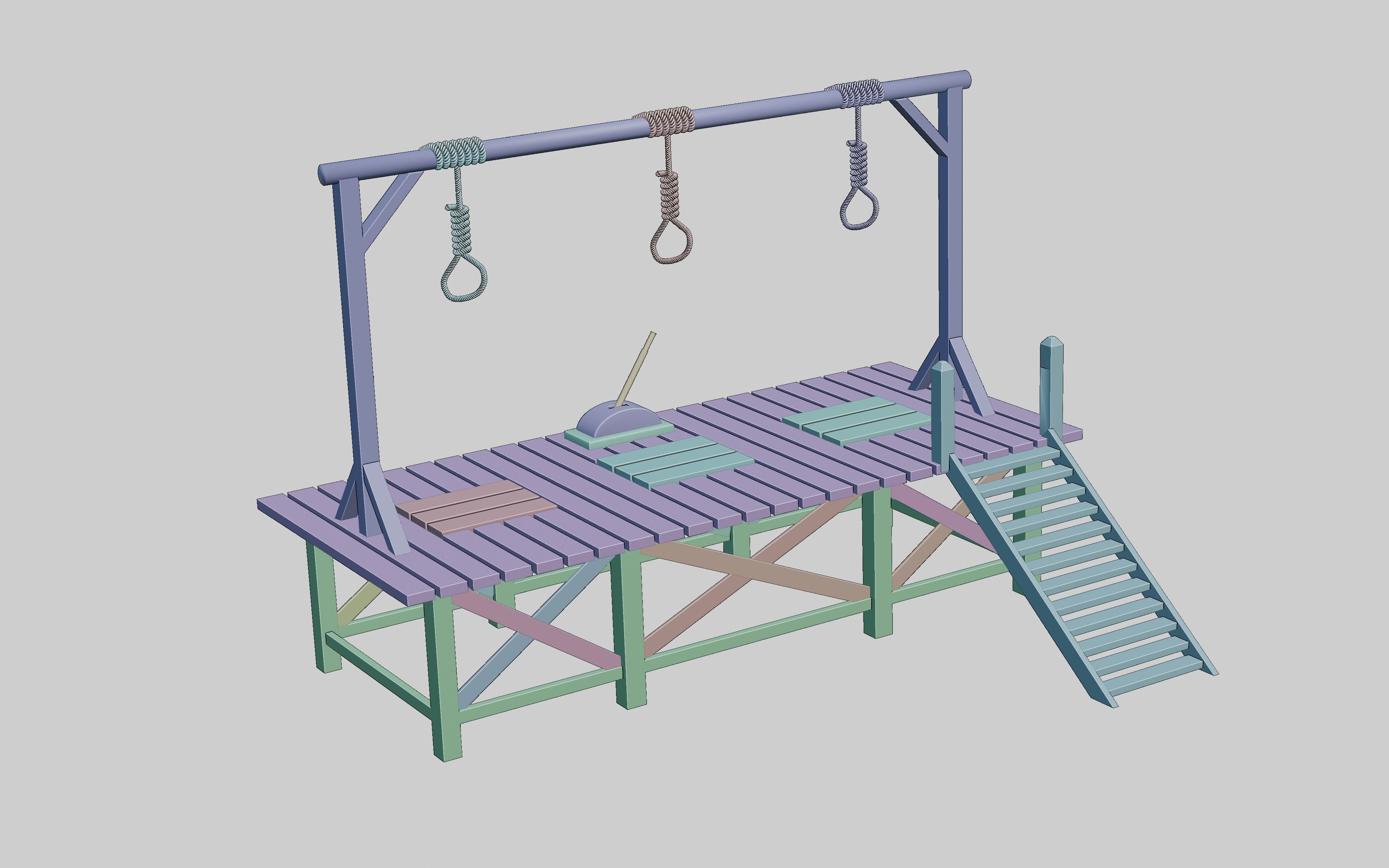 The prison Stage 3D model | CGTrader