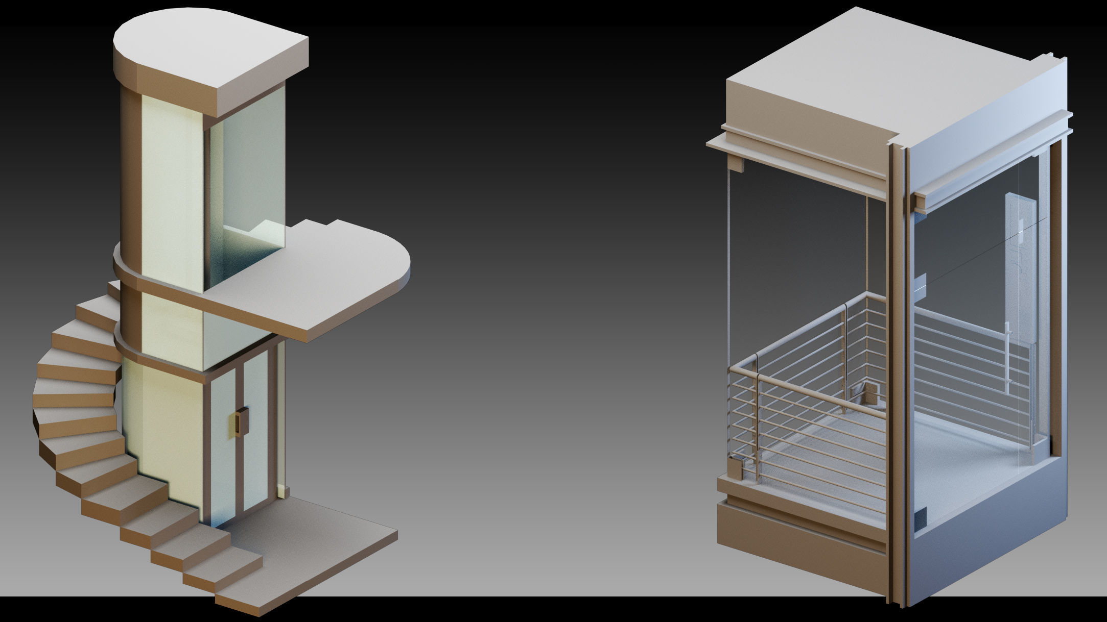 3D model 30 Elevators and Escalators- High detail 3d models VR / AR / low-poly | CGTrader
