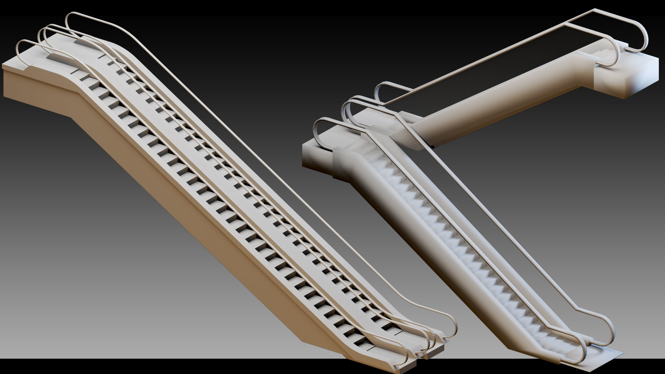 3d Model 30 Elevators And Escalators High Detail 3d Models Vr Ar Low Poly Cgtrader 