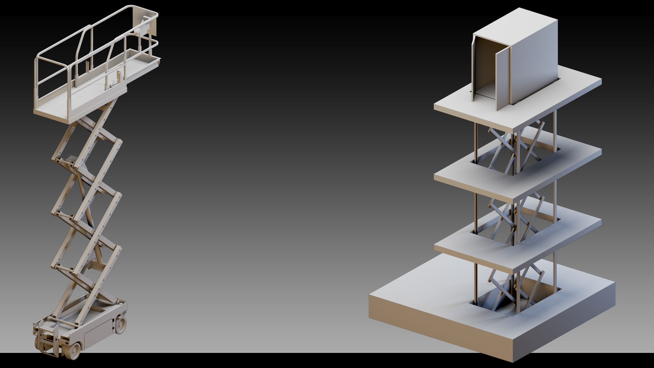 3D model 30 Elevators and Escalators- High detail 3d models VR / AR / low-poly | CGTrader