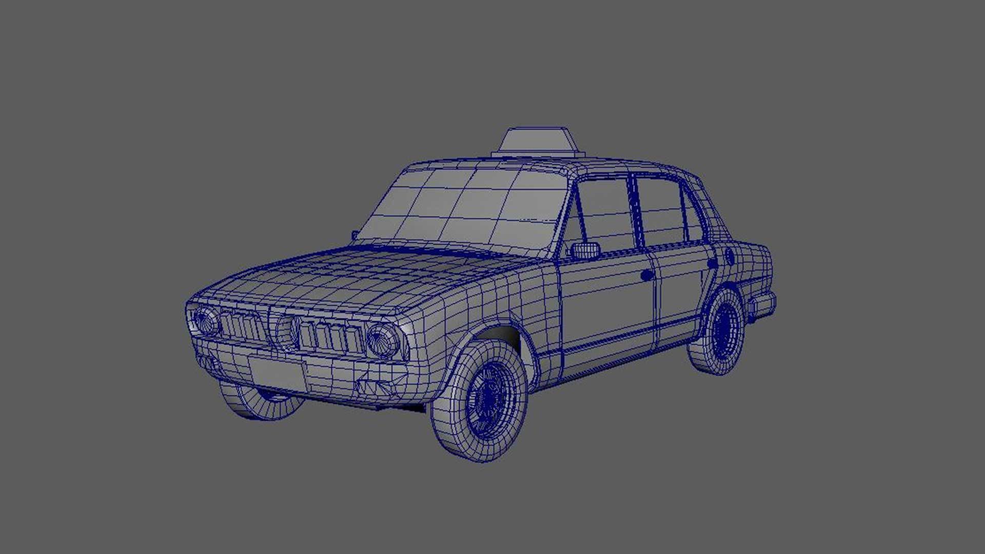 Taxi Yellow Cab - Photo Real 3D model | CGTrader