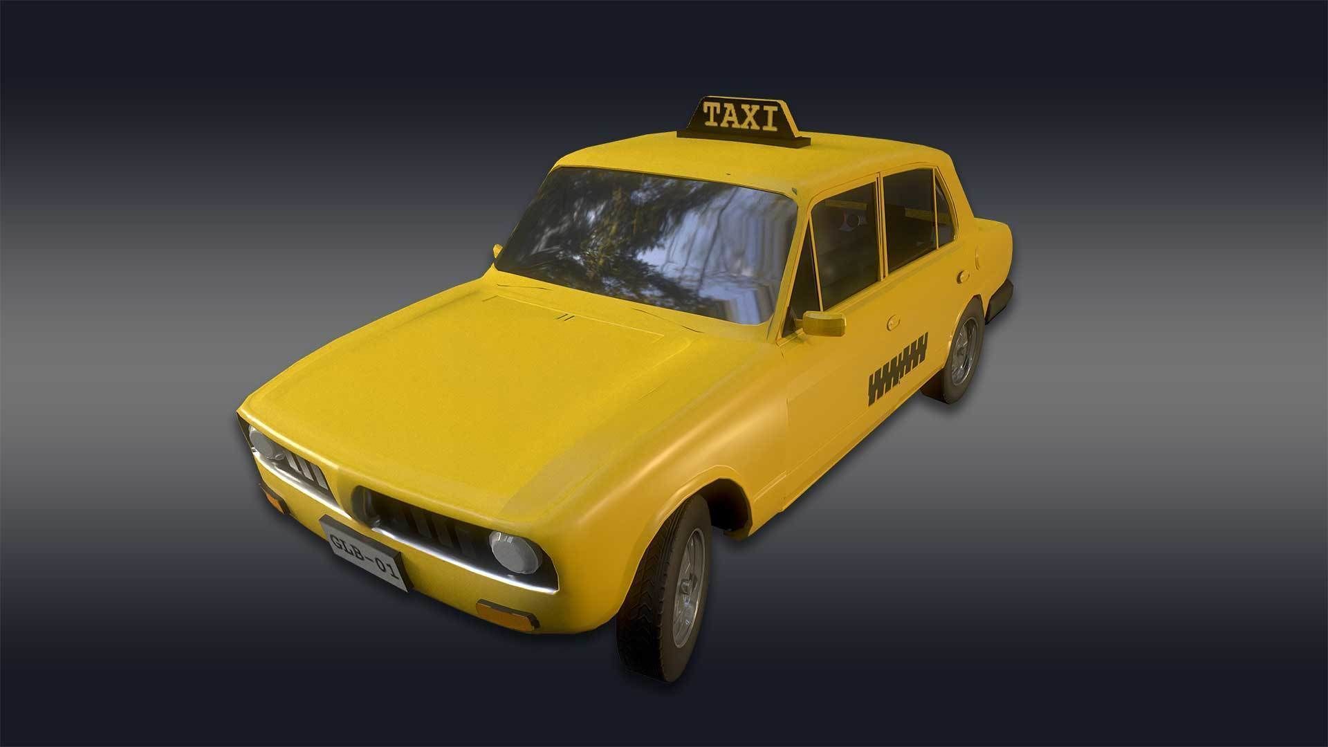 Taxi Yellow Cab - Photo Real 3D model | CGTrader