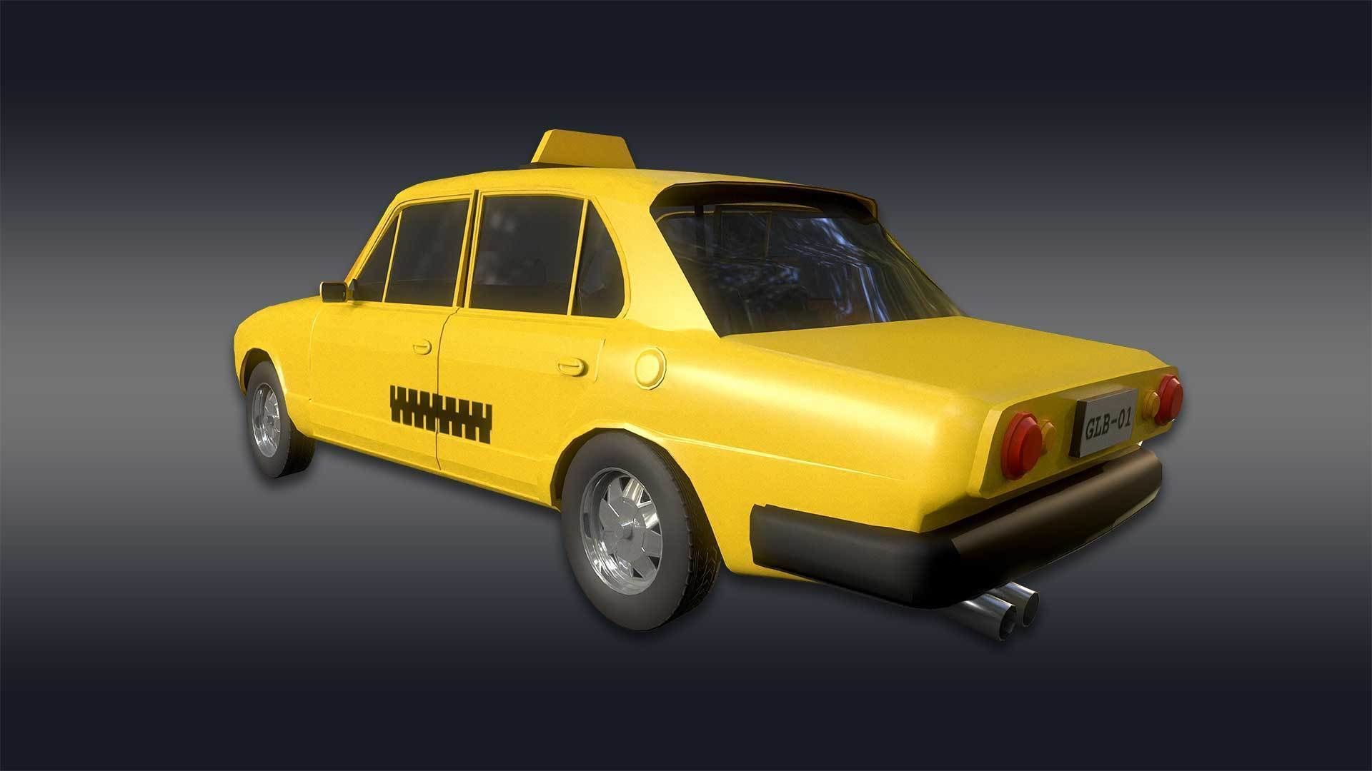 Taxi Yellow Cab - Photo Real 3D model | CGTrader