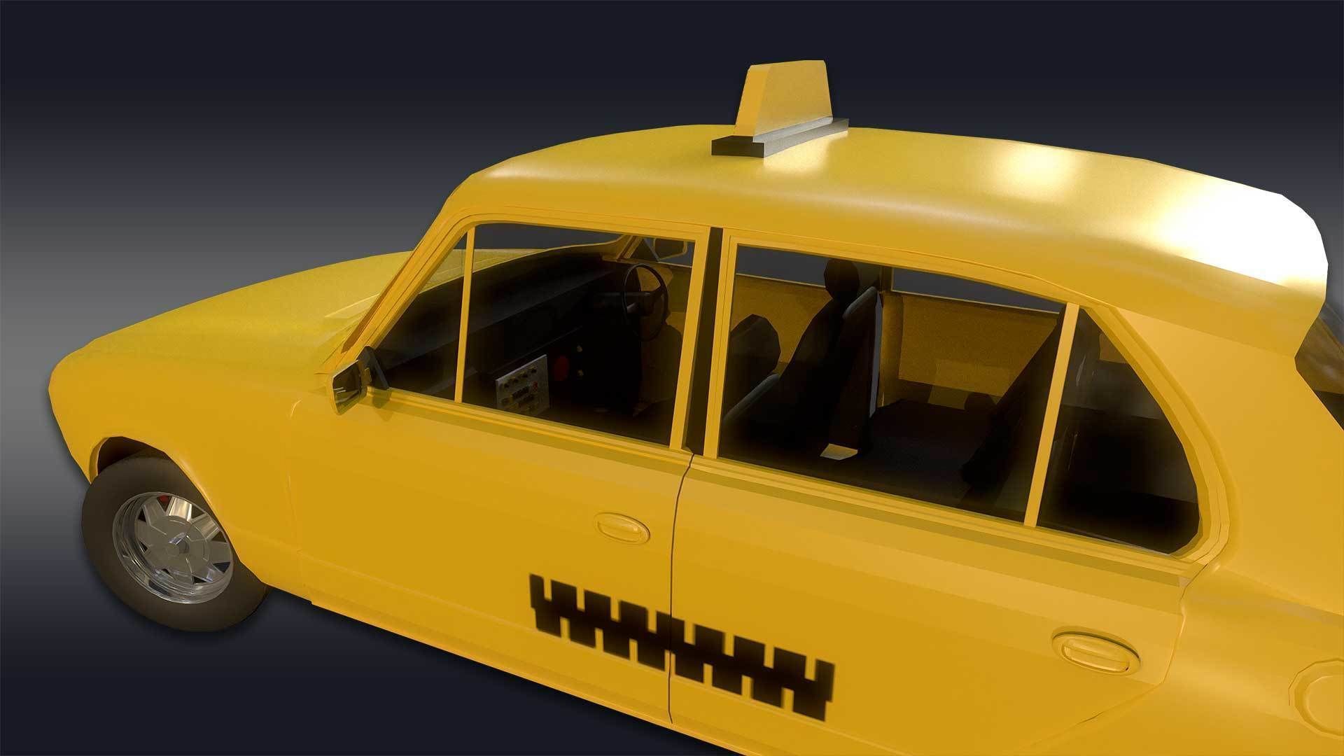Taxi Yellow Cab - Photo Real 3D model | CGTrader