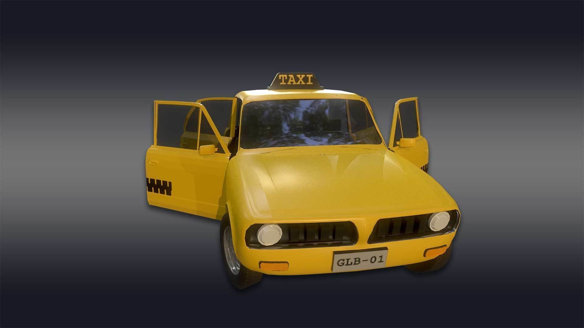 Taxi Yellow Cab - Photo Real 3D model | CGTrader