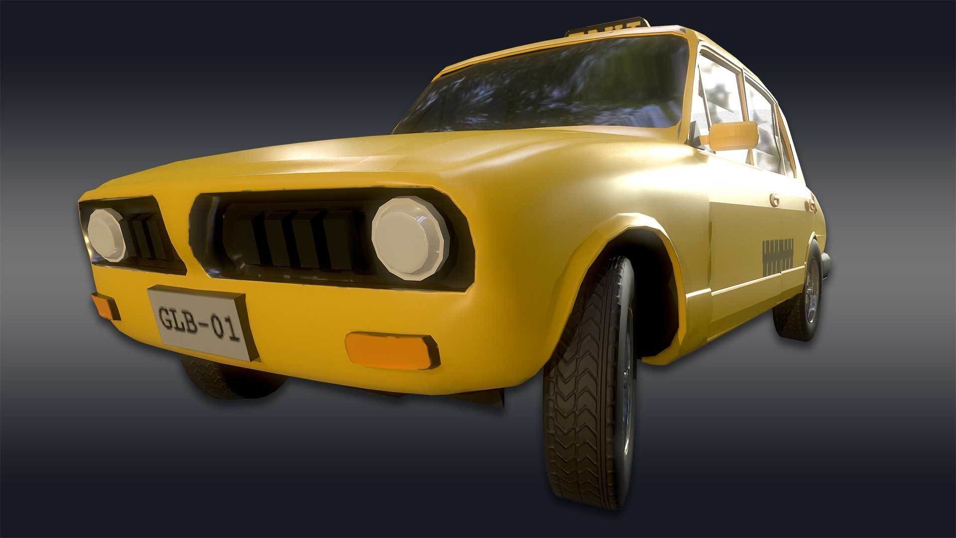 Taxi Yellow Cab - Photo Real 3D model | CGTrader