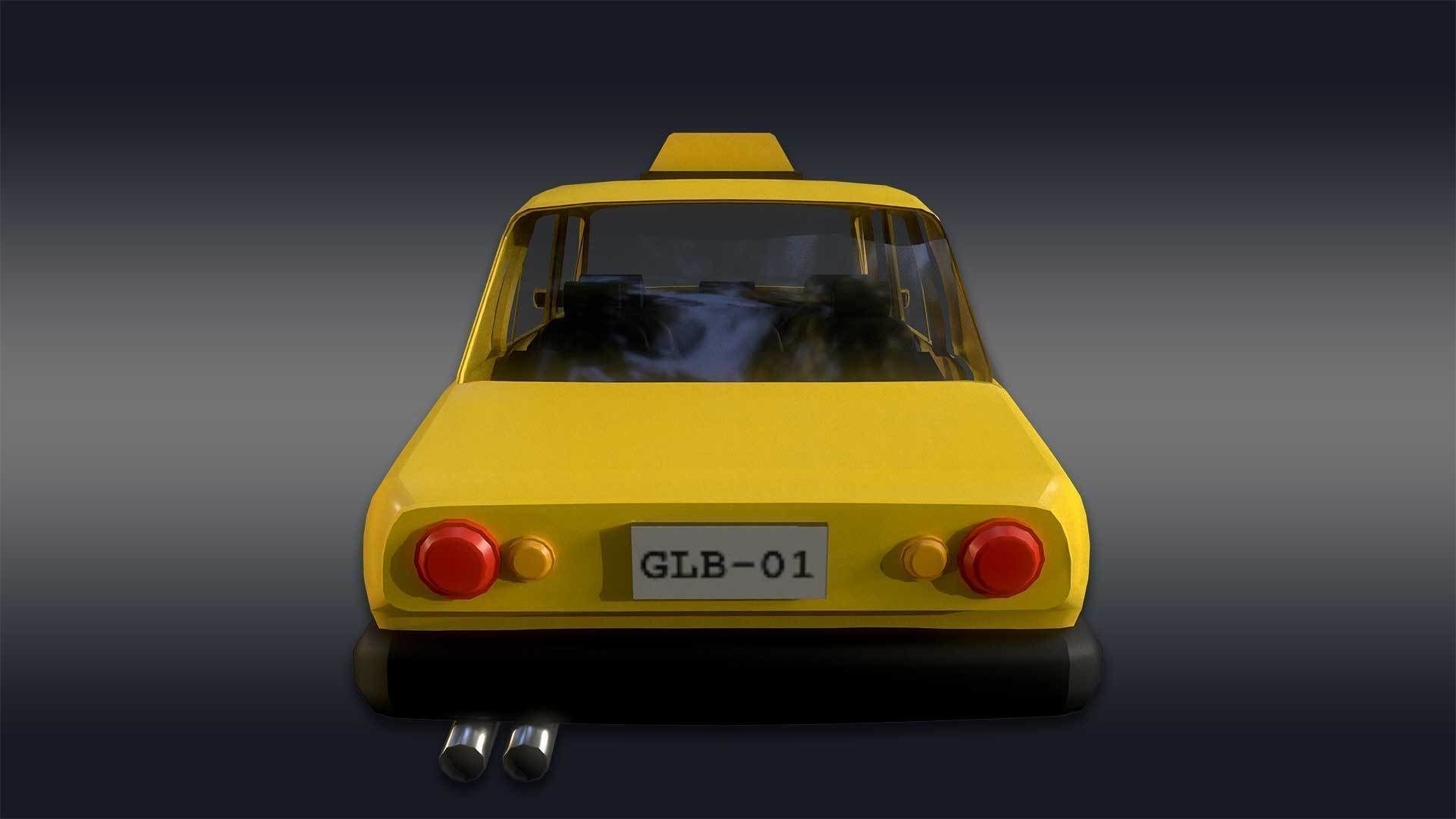 Taxi Yellow Cab - Photo Real 3D model | CGTrader