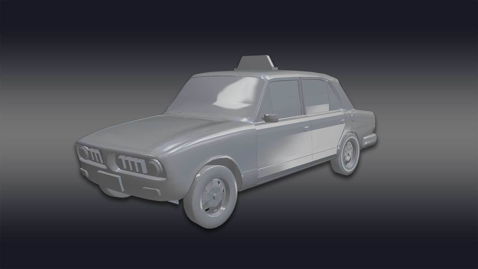 Taxi Yellow Cab - Photo Real 3D model | CGTrader
