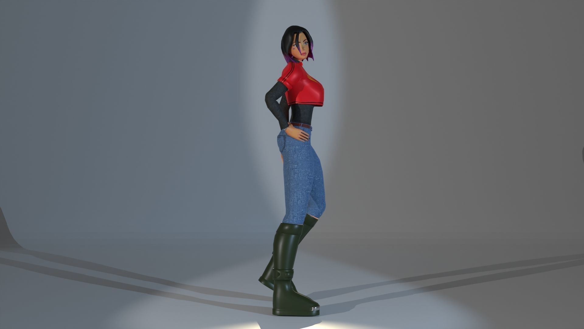 3D model Black Mamba Woman Model VR / AR / low-poly | CGTrader