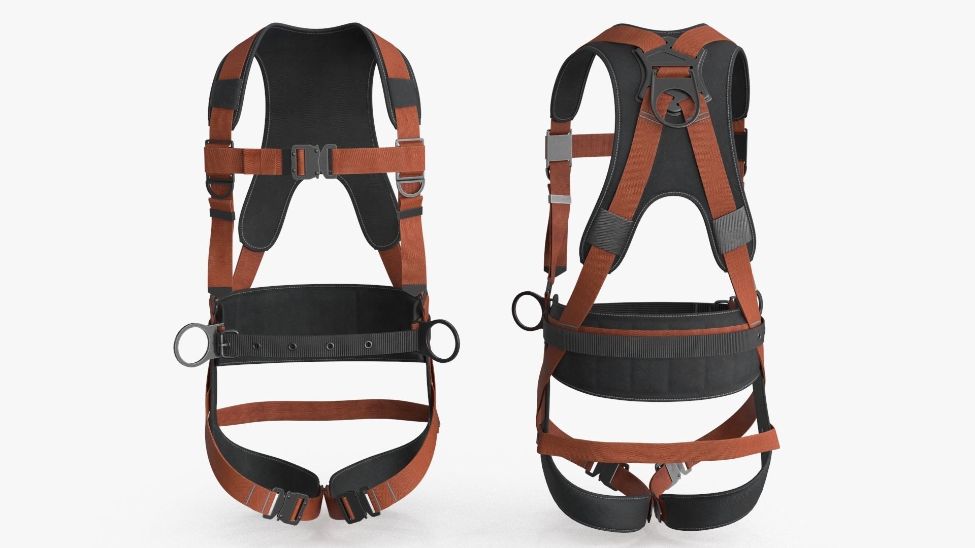 3D model Full Body Harness Construction Harness VR / AR / low-poly ...